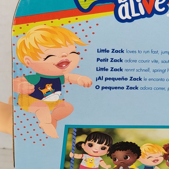 Hasbro | Toys | New Littles Baby Alive Little Zack Body Doll Blonde ...